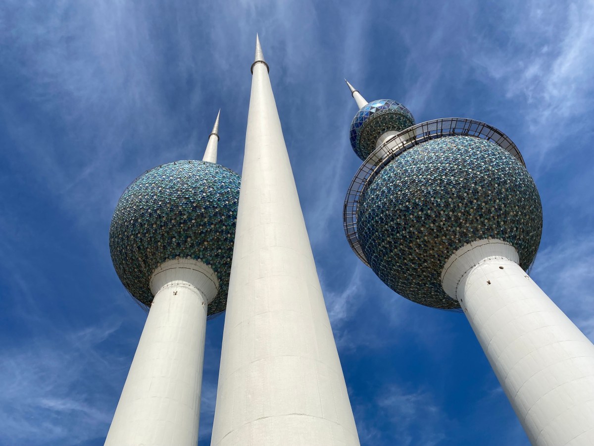 Sky high in the Kuwait Towers – susan dalzell